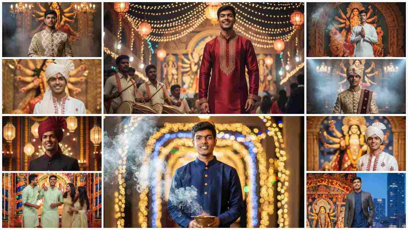 Durga Puja Image Prompt: 10 AI Ideas for Men